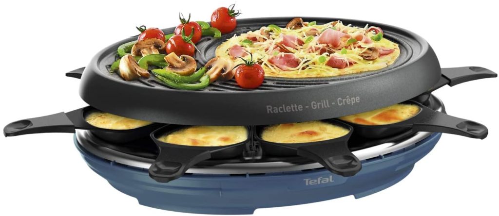 Raclette Tefal Colormania: La 3 en 1 con Grill y Crepera